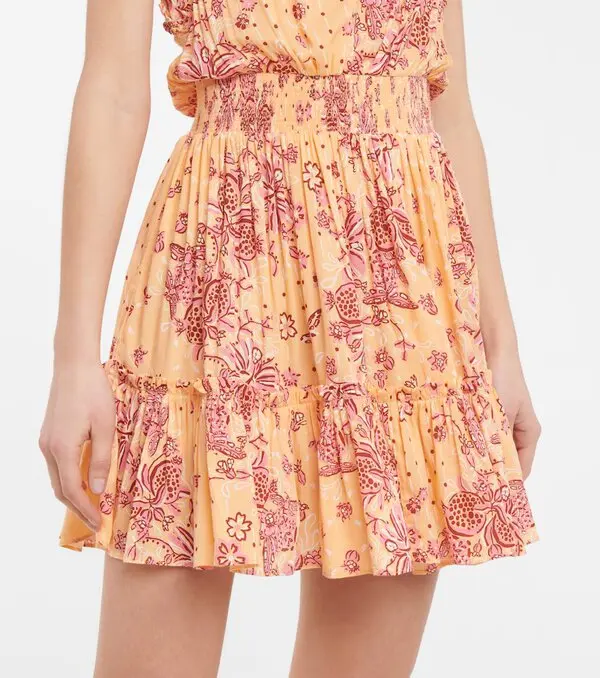 Poupette St Barth Triny Printed Minidress - Orange