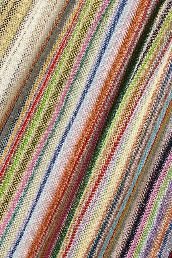 Missoni Striped Crochet-knit Wrap Midi Skirt