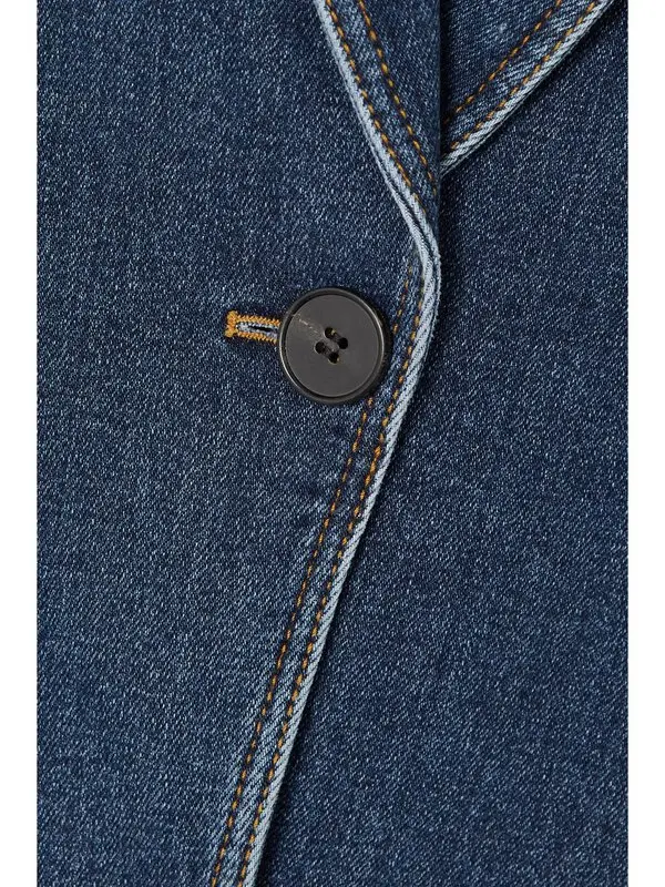 Alexander McQueen Denim Blazer - Blue