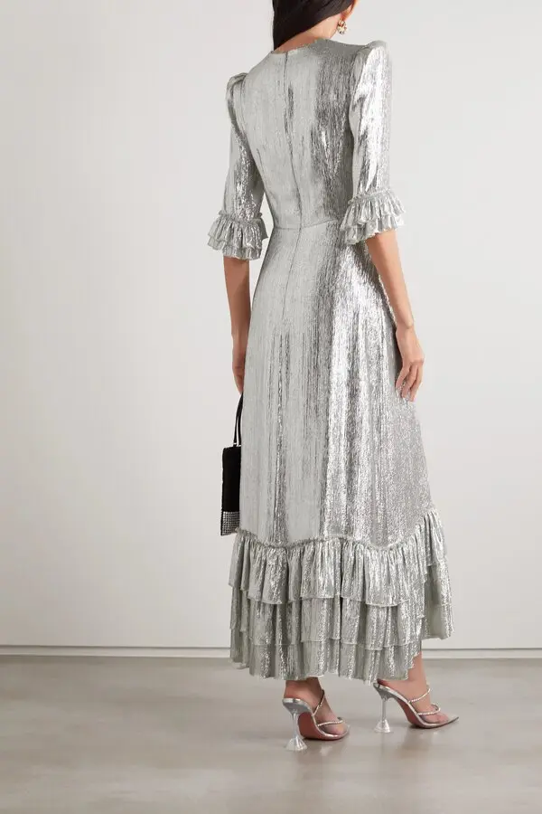 chunky sequin dress Center of Attention Silver Sequin Dress for Curve and Plus Size 3X