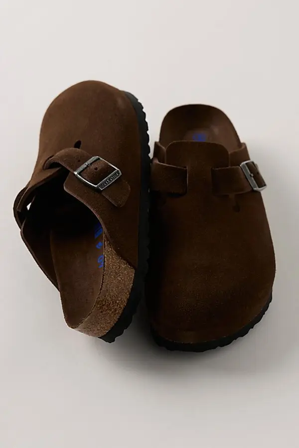 BIRKENSTOCK Boston Soft Footbed Clogs - Carafe Suede