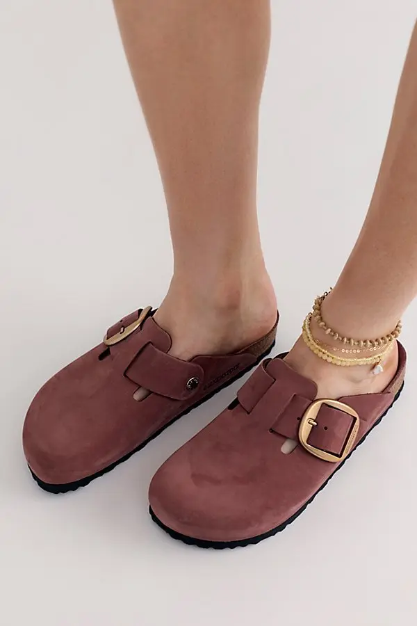 BIRKENSTOCK Boston Big Buckle Clogs - Pepper