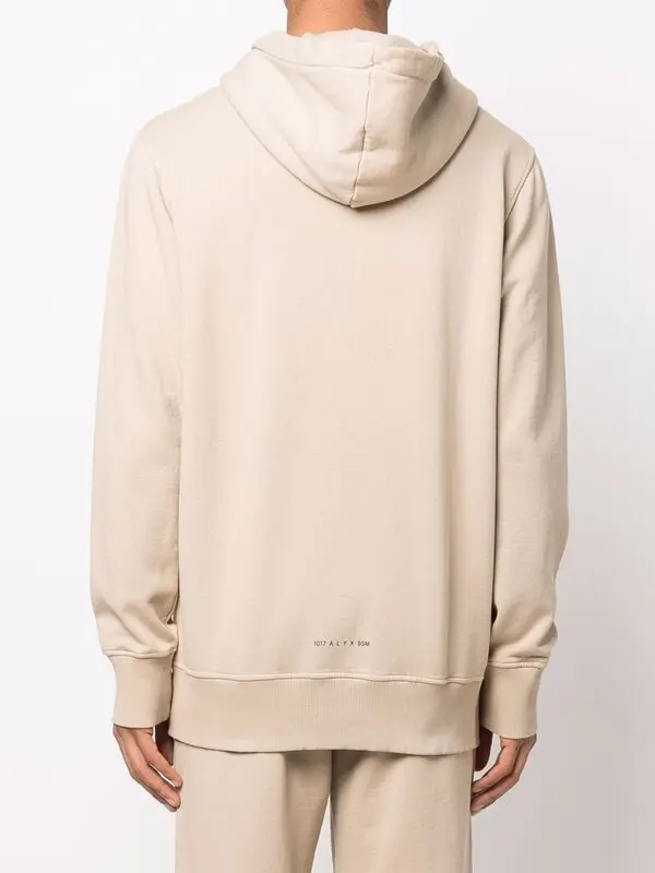 1017 Alyx 9sm Logo Print Hoodie - Neutrals