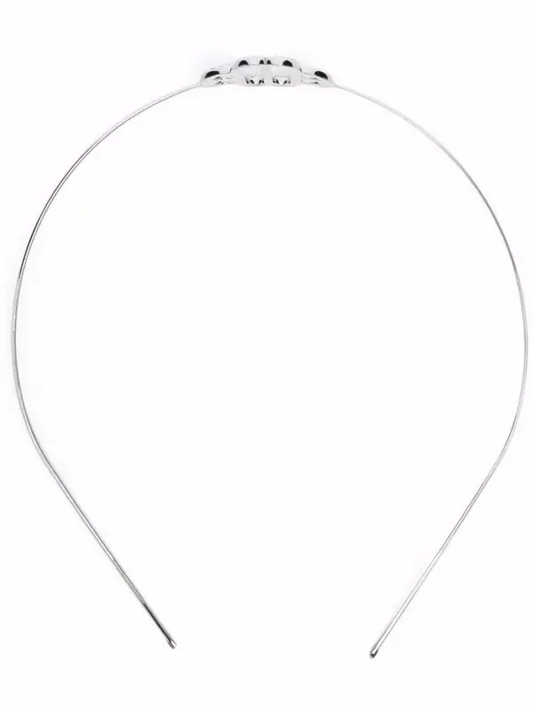 Maje Crystal-Embellished Clover Headband In Silver - 50% Off  display picture 3