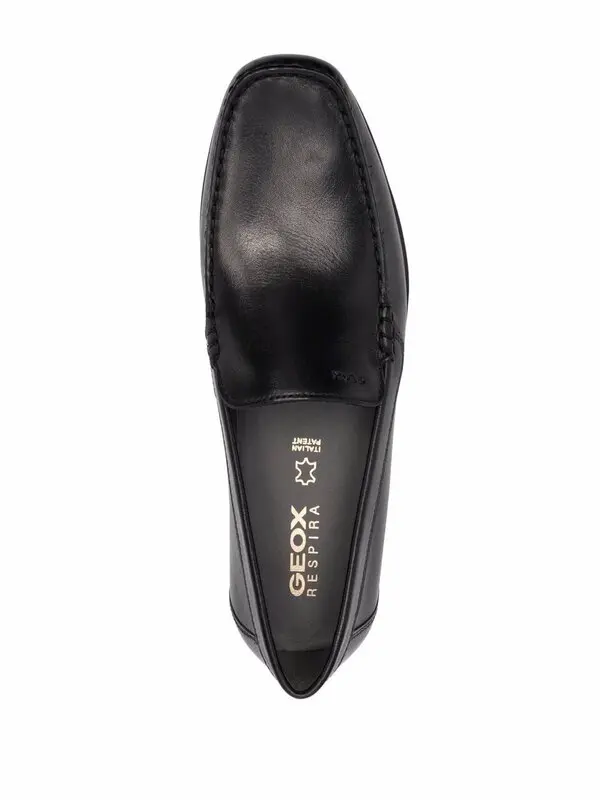 Buy Geox Ascanio Leather Moccasins - Black At 19% Off  display picture 1