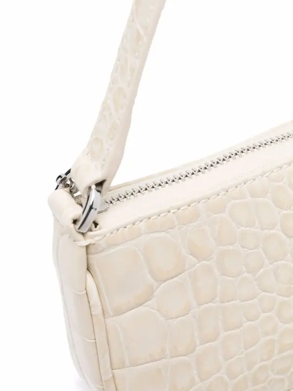 By Far Mini Rachel Embossed Shoulder Bag