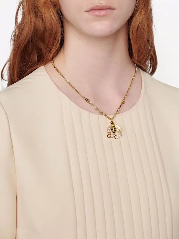 Gucci Logo Bee Necklace