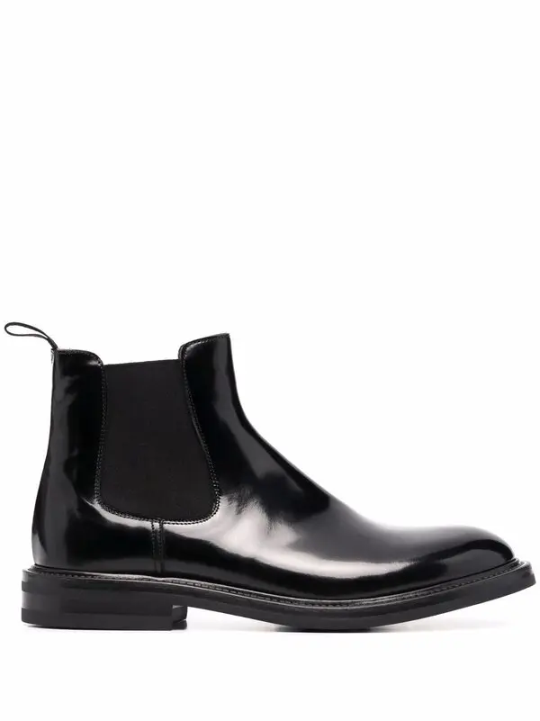 SCAROSSO Eric Leather Chelsea Boots