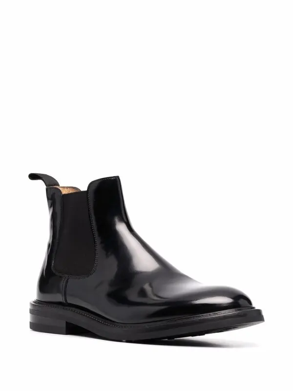 SCAROSSO Eric Leather Chelsea Boots