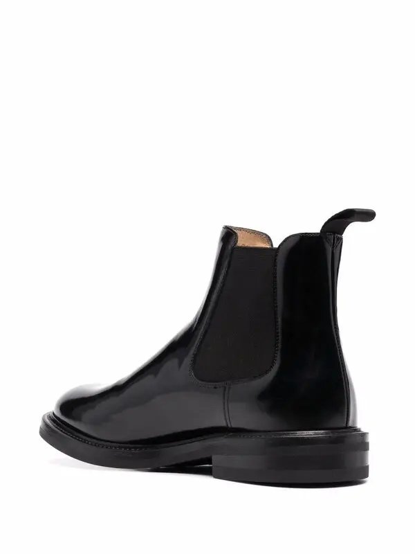 SCAROSSO Eric Leather Chelsea Boots