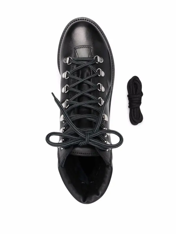 SCAROSSO Catherine Leather Boots - Black