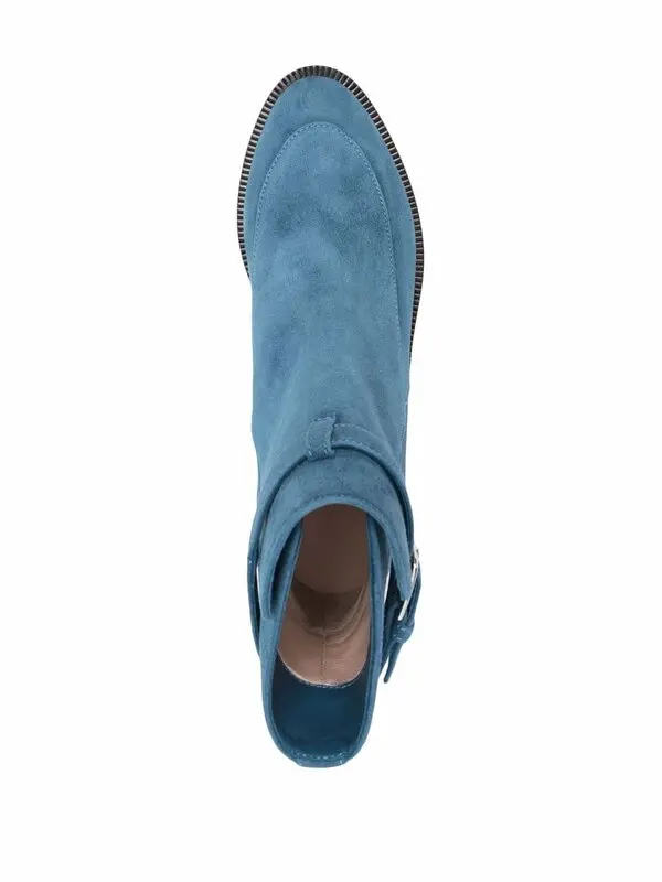 SCAROSSO Kelly Suede Boots - Blue