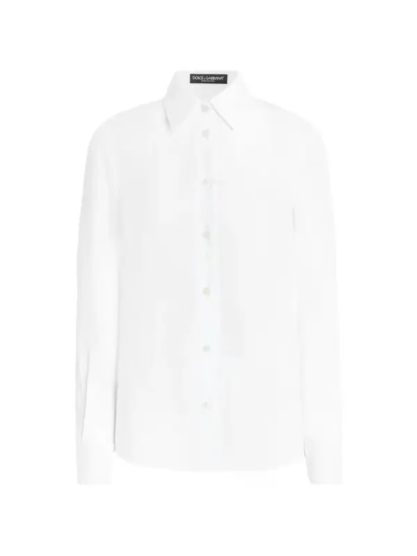Dolce & Gabbana Button-up Poplin Shirt - White