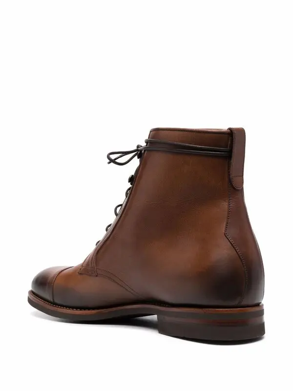 SCAROSSO Shearling-lined Leather Boots