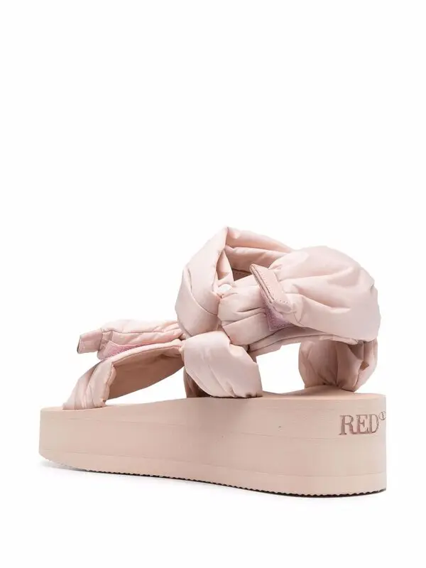 Red Valentino Puffy Strap Flatform Sandals