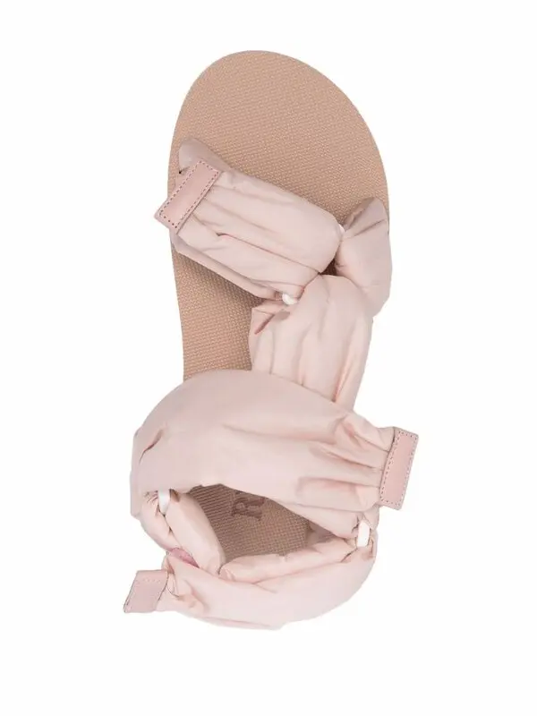 Red Valentino Puffy Strap Flatform Sandals
