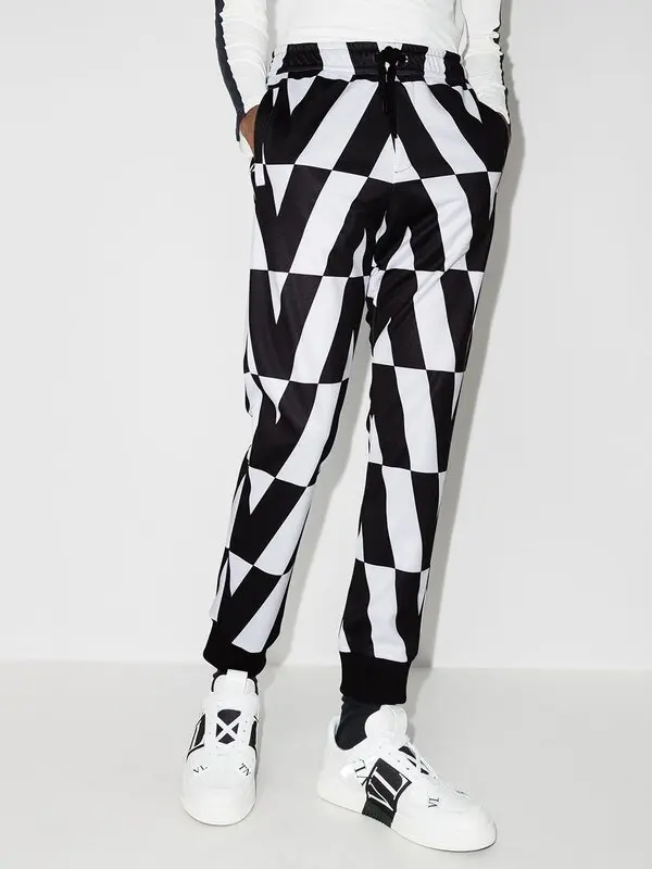 Valentino Garavani Optical Tapered Track Pants