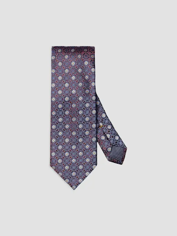 Eton Medallion Silk Tie - Red