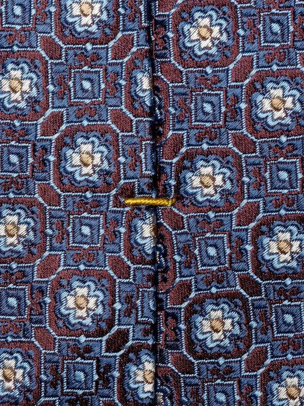Eton Medallion Silk Tie - Red