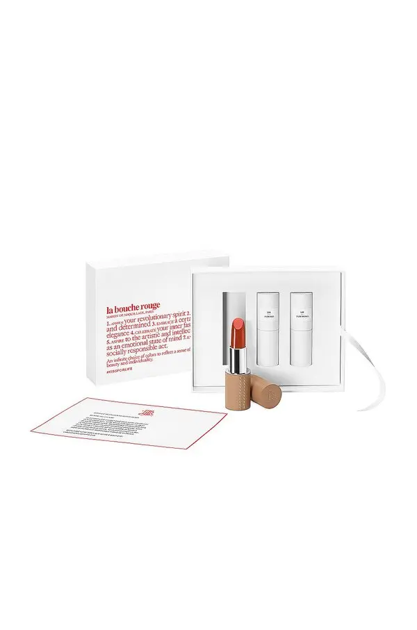 LA BOUCHE ROUGE PARIS The Brown Nudes Camel Lipstick Set - Nude Red & Nude Brown