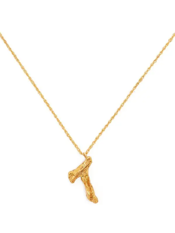 LOVENESS LEE T Alphabet Pendant Necklace - Gold