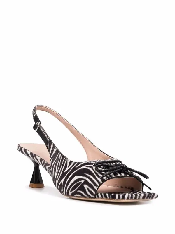 SCAROSSO Bella Zebra-print Pumps