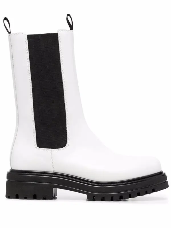 SCAROSSO Naomi Leather Mid-calf Boots