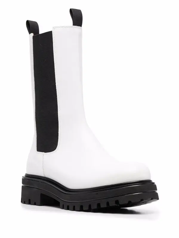 SCAROSSO Naomi Leather Mid-calf Boots