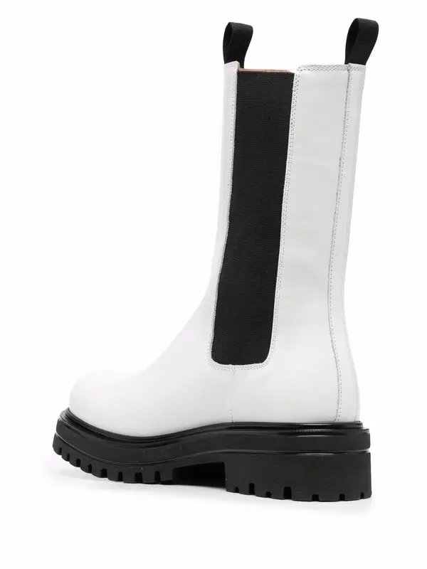 SCAROSSO Naomi Leather Mid-calf Boots