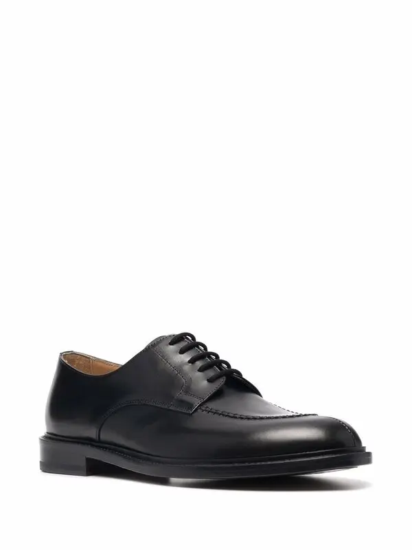 SCAROSSO Leather Derby Shoes