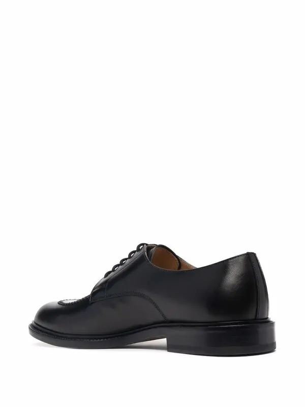 SCAROSSO Leather Derby Shoes