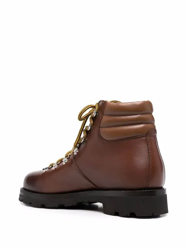 SCAROSSO Catherine Lace-up Boots - Brown