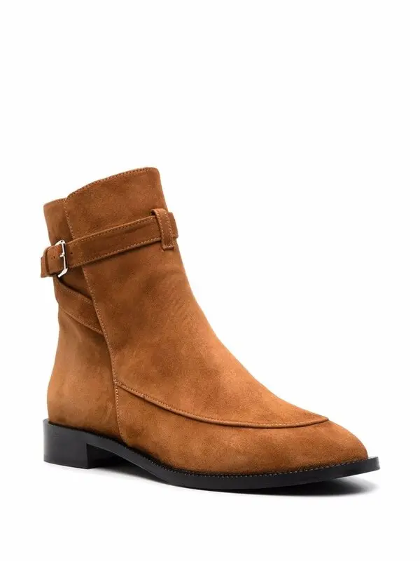 SCAROSSO Kelly Buckled Ankle Boots