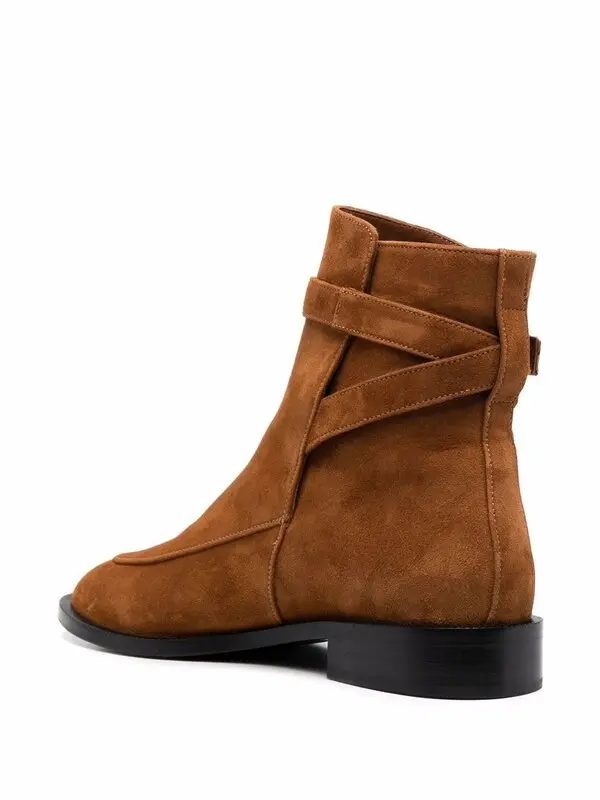 SCAROSSO Kelly Buckled Ankle Boots