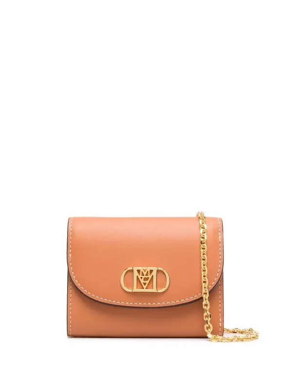 Mcm Mini Mode Travia Chain Wallet - Neutrals