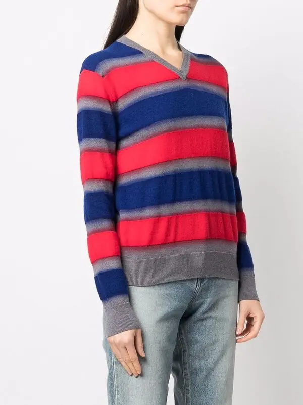Dsquared2 Striped V-neck Jumper