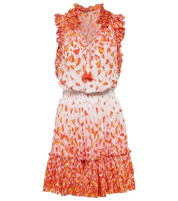 Poupette St Barth Triny Printed Mini Dress - Pink