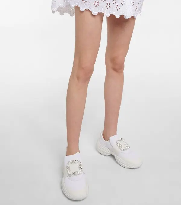 ROGER VIVIER Viv' Run Moonlight Sneakers - White