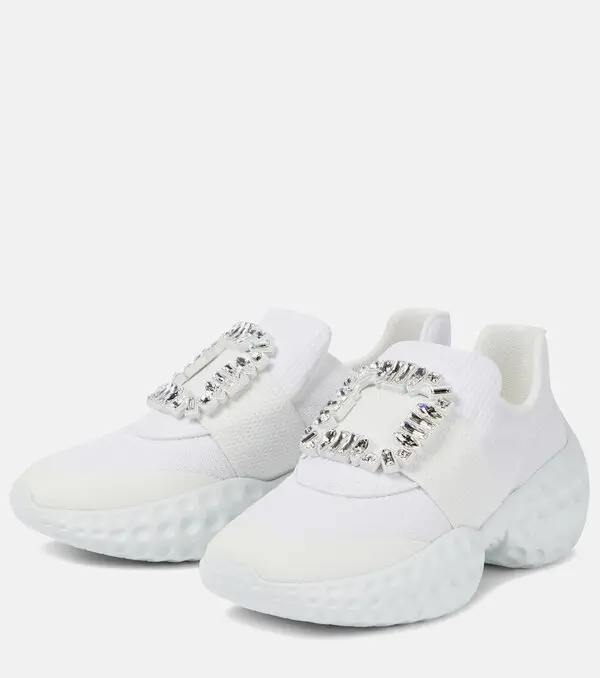 ROGER VIVIER Viv' Run Moonlight Sneakers - White