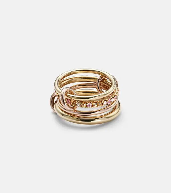 SPINELLI KILCOLLIN Nimbus 18kt Yellow And Rose Linked Ring - Gold