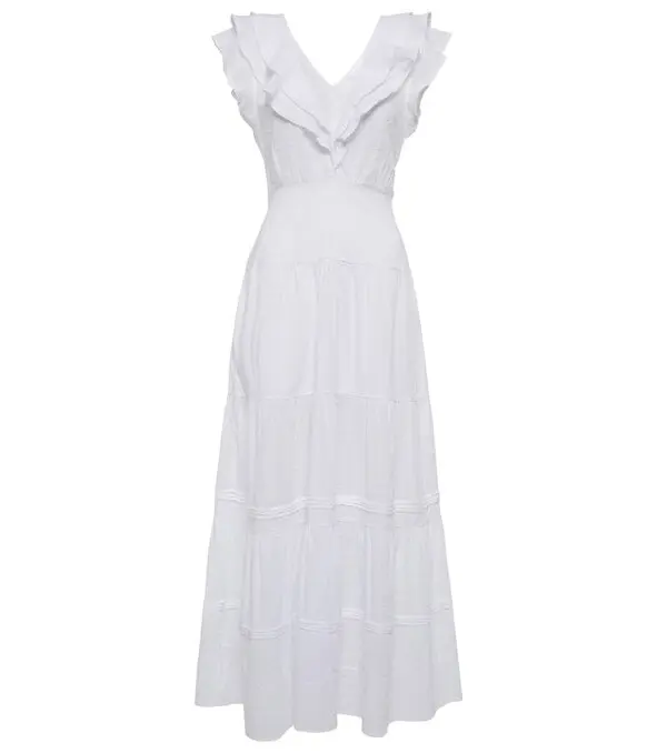 Poupette St Barth Della Cotton Midi Dress