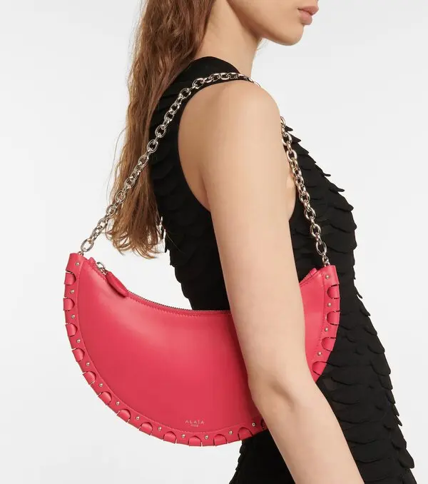 Alaïa Le Demi-lune Small Leather Shoulder Bag