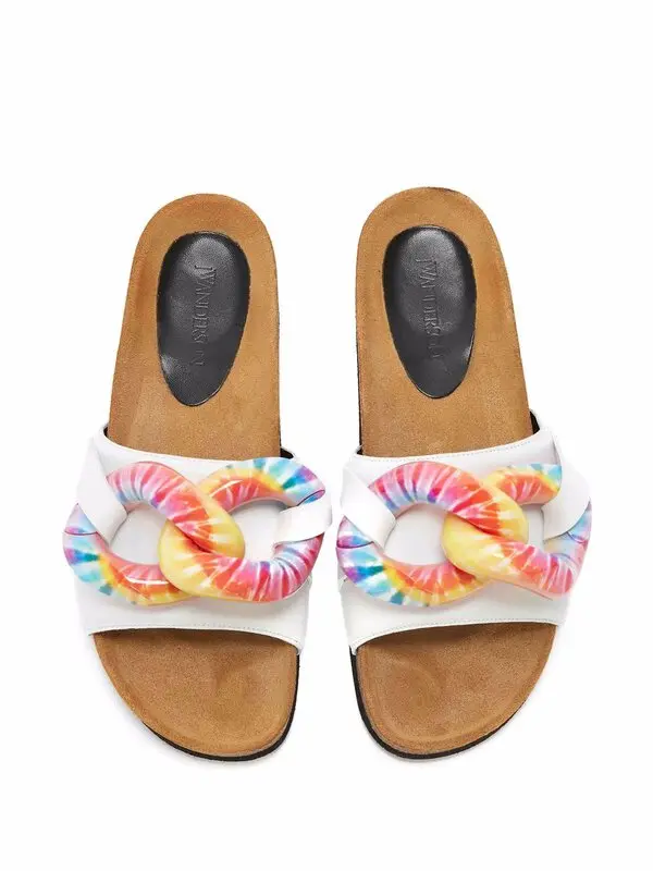 JW Anderson Chain Slip-on Slides - White