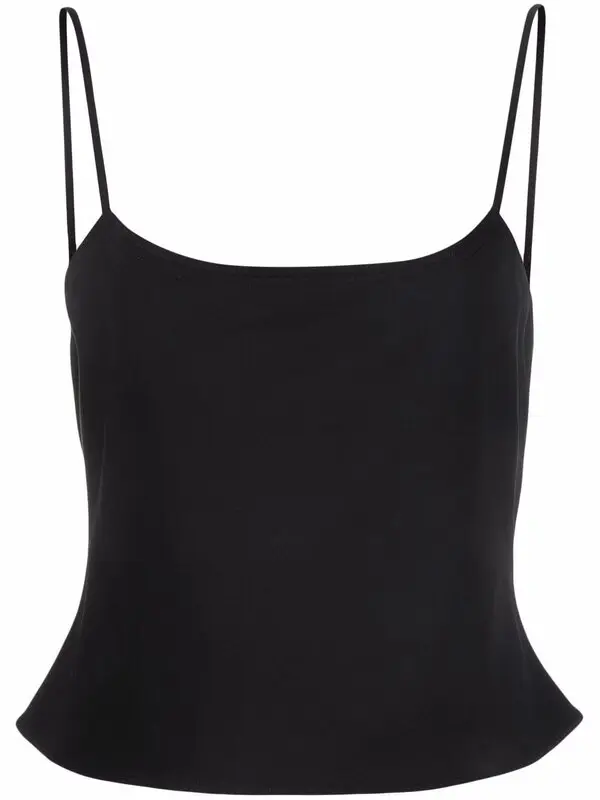 Jacquemus Scoop-neck Spaghetti-strap Top - Black