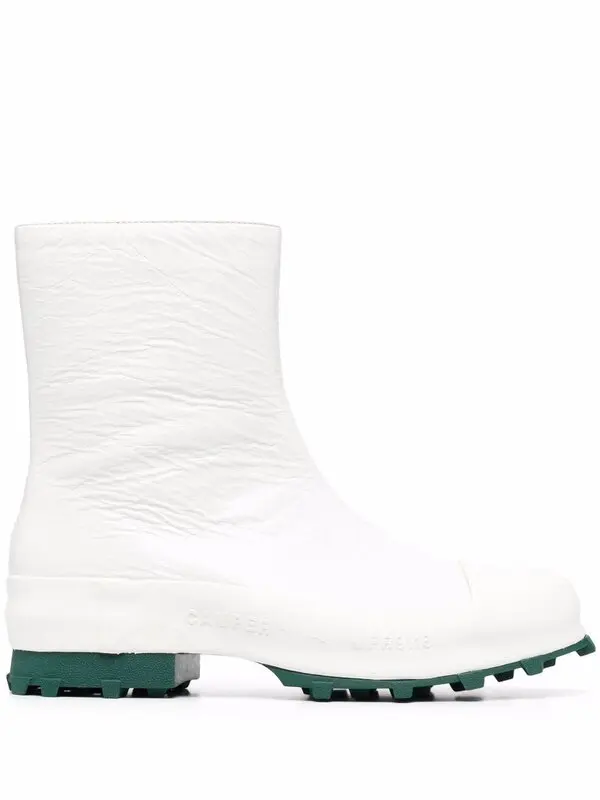 Camper Traktori Ankle Boots - White