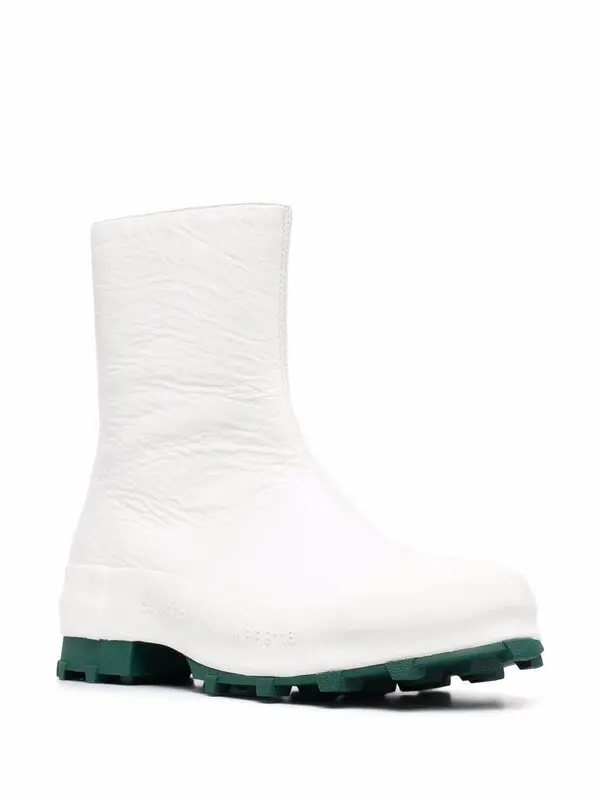Camper Traktori Ankle Boots - White