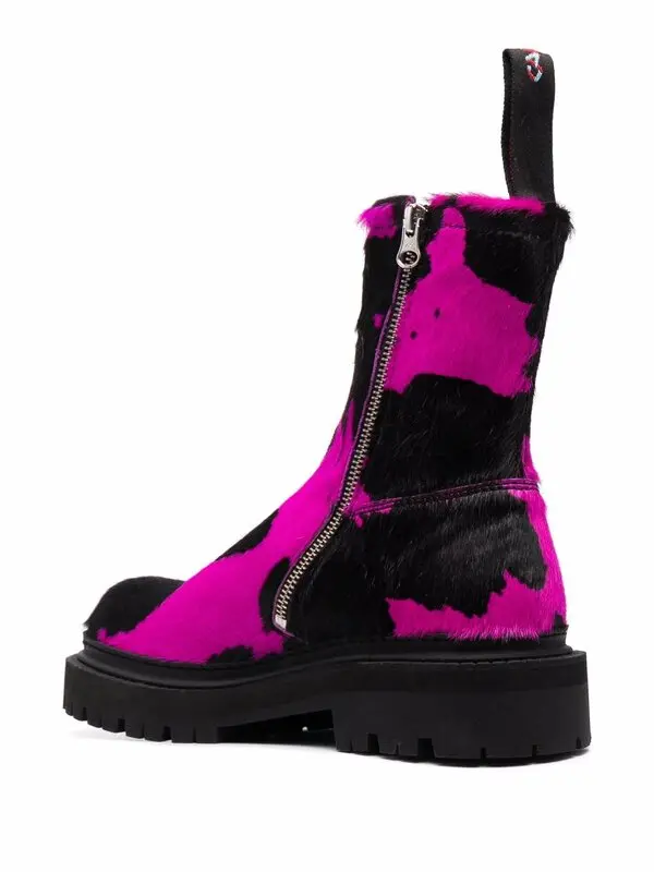 Camper Eki Cow Print Boots