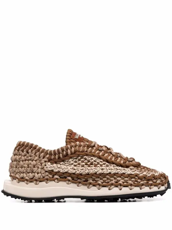 Valentino Garavani Crochet Low-top Sneakers - Brown