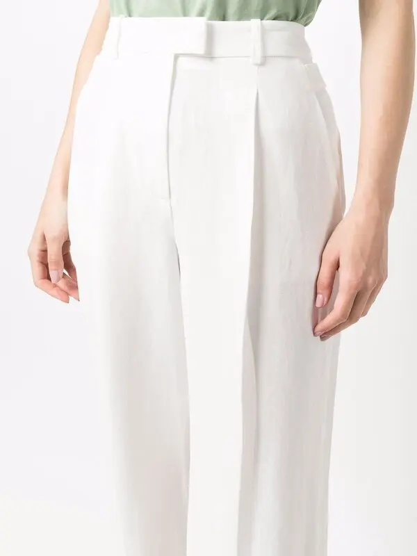 Fabiana Filippi Ivory High-waisted Tailored Trousers - White