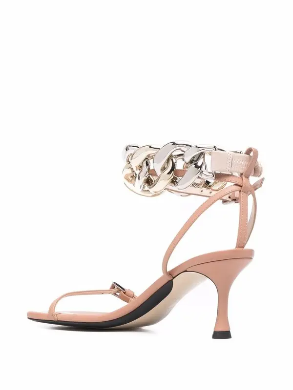 N°21 Chain-link Leather Sandals
